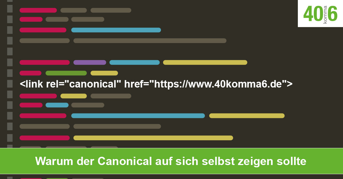 Warum verweisen Seiten mit einem Canonical-Tag auf sich selbst?
